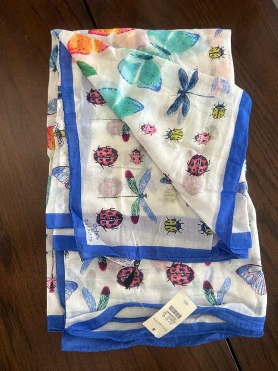 Talbots | Accessories | Talbots Echo Sheer Insect Print Scarf With ...